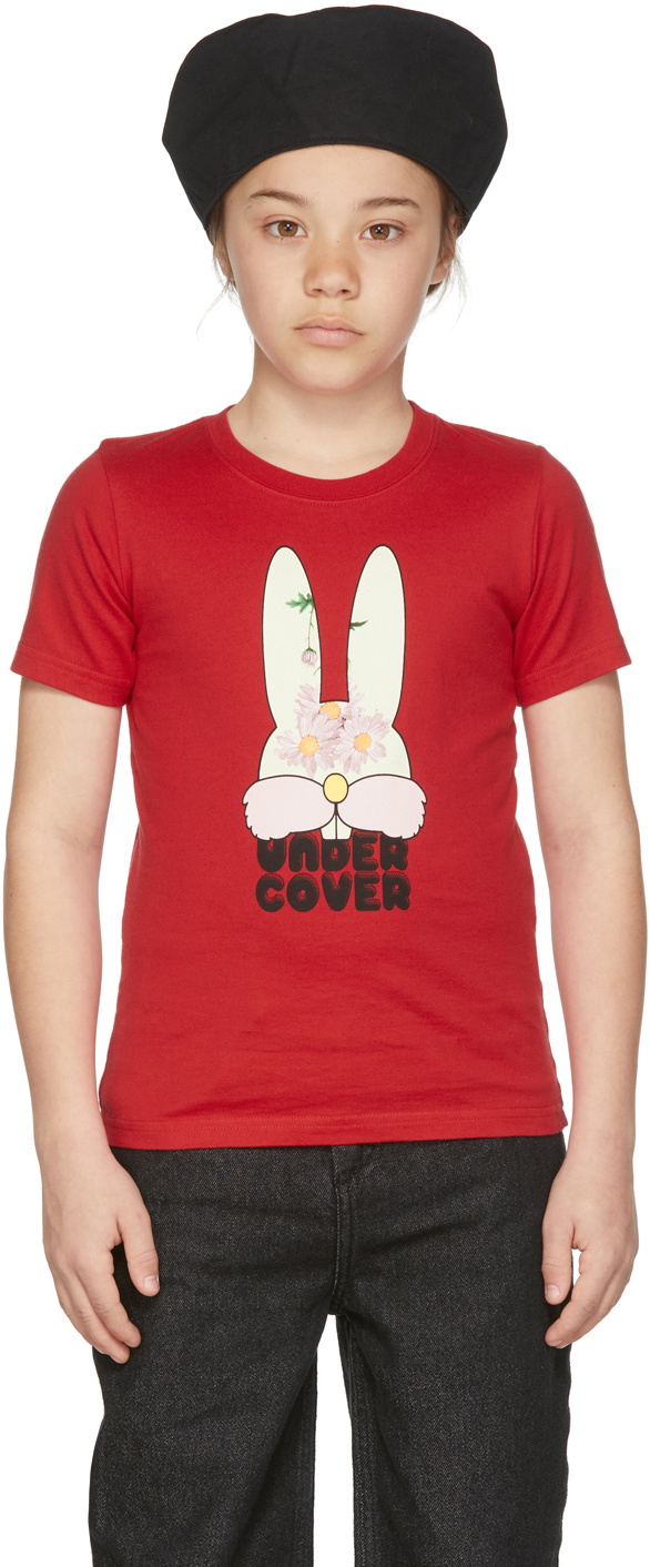 UNDERCOVER Kids Red Bunny T-Shirt Undercover