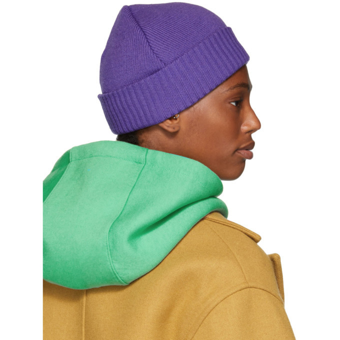 ADER error Purple Tetris Label Beanie ADER error