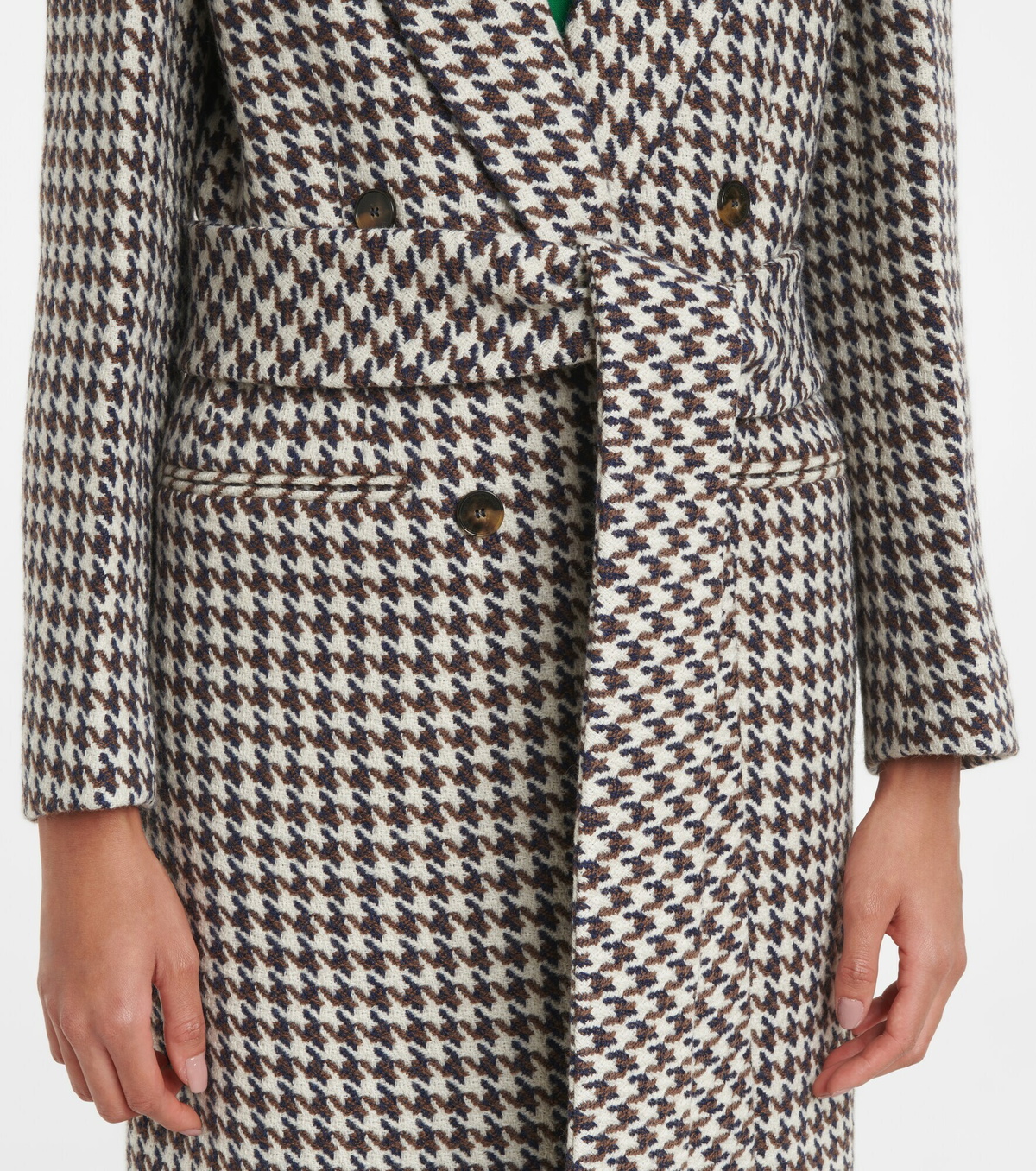 Stella McCartney - Houndstooth wool coat Stella McCartney
