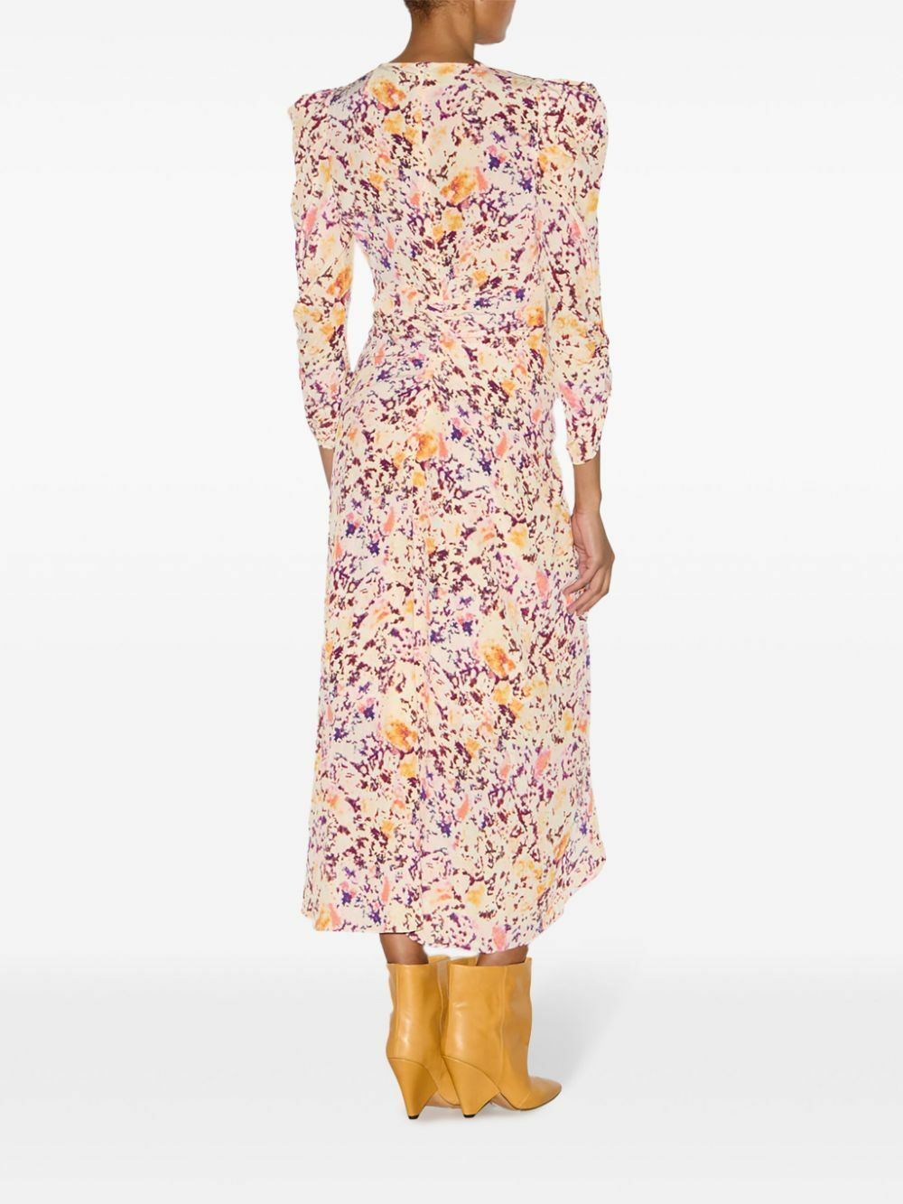 ISABEL MARANT Pink Albini Floral-Print Silk Dress Isabel Marant