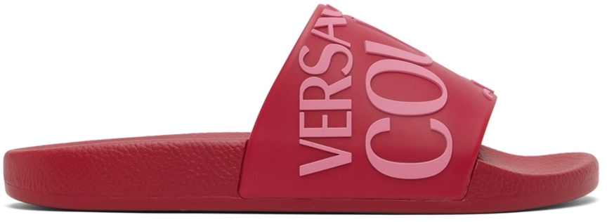 Versace Jeans Couture Red Logo Sandals Versace