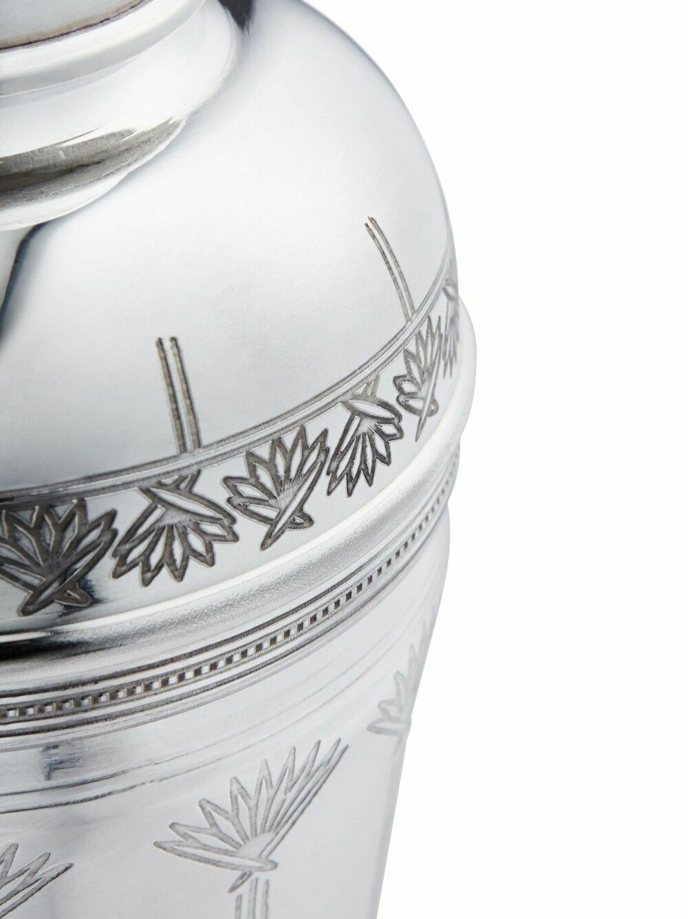 Soho Home Silver-Tone Rochester Engraved Cocktail Shaker Soho Home