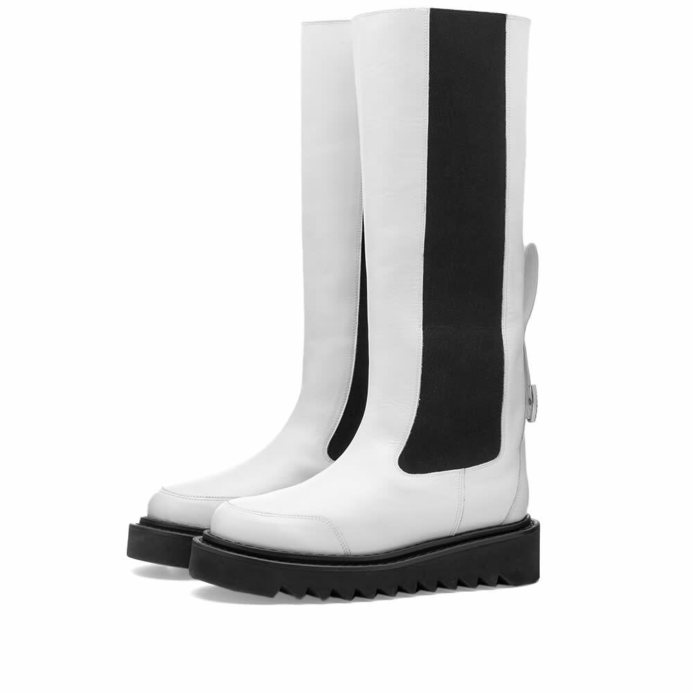 Toga Pulla Women's High Leg Buckle Boot in White Toga Pulla