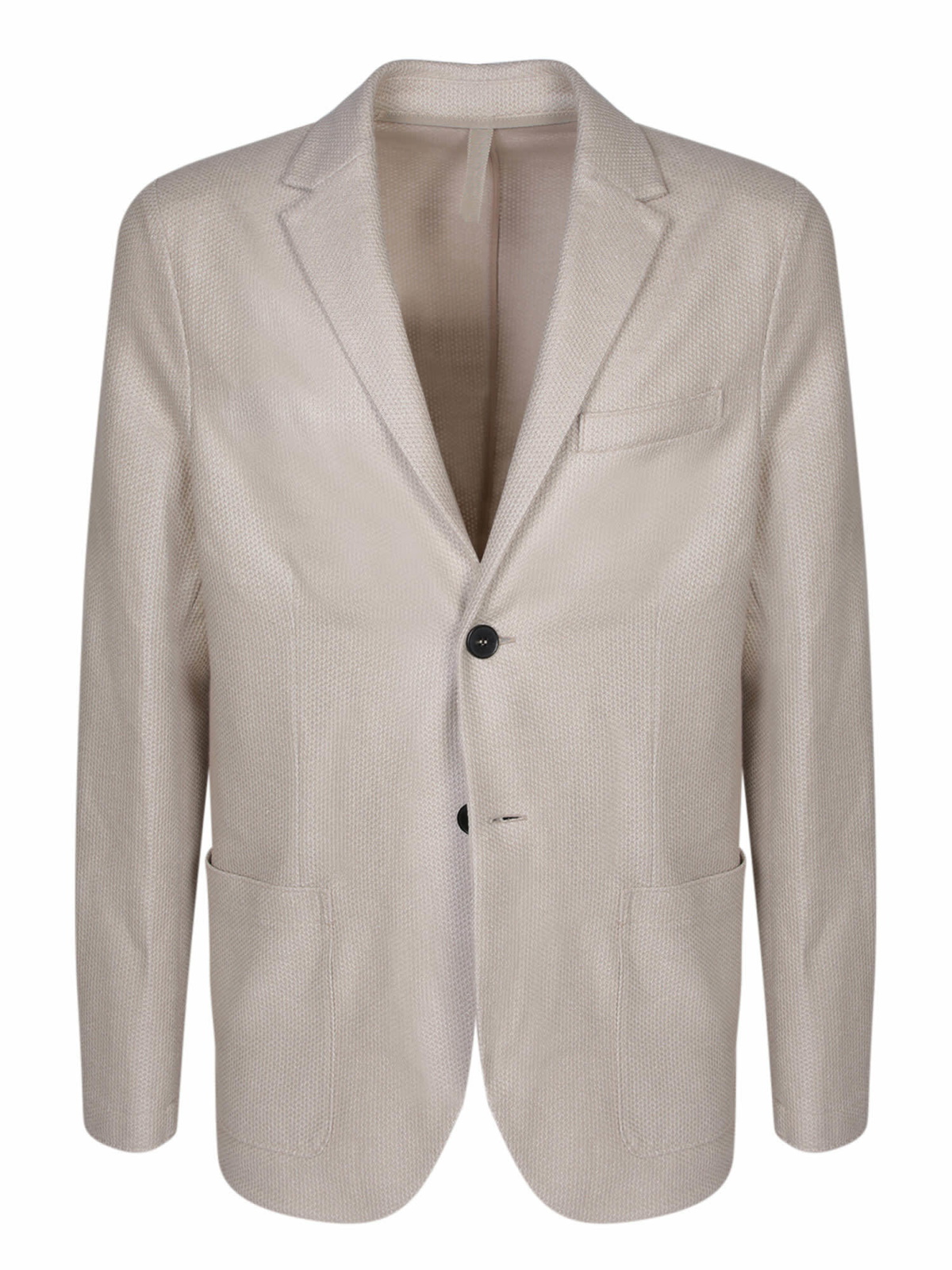 Harris Wharf London Beige Linen And Cotton Jacket Harris Wharf London