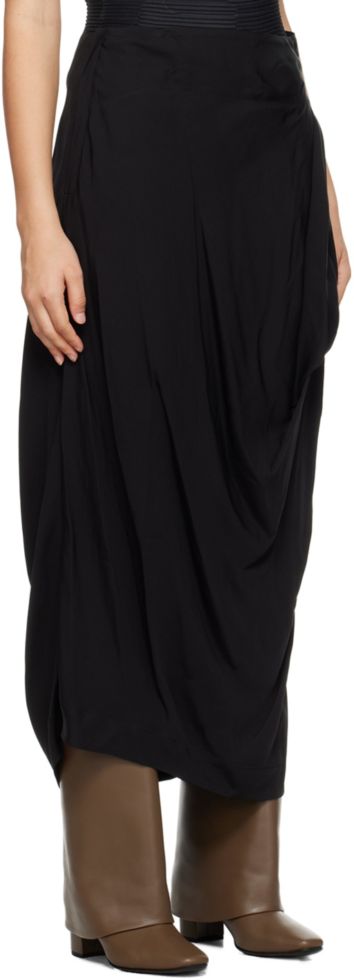 ISSEY MIYAKE Black Canopy Maxi Skirt Issey Miyake Men