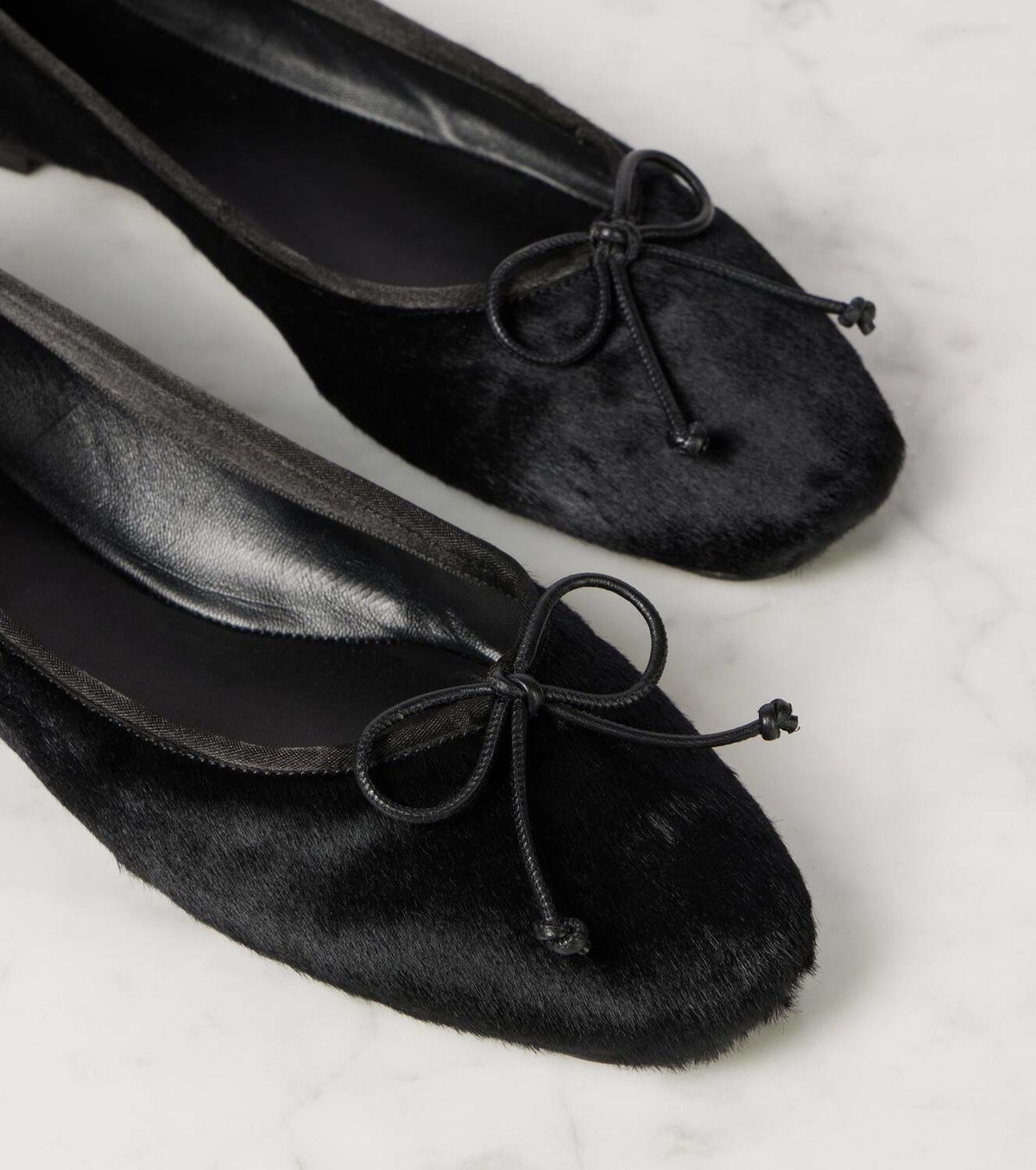 Khaite Charlotte calf hair ballet flats Khaite