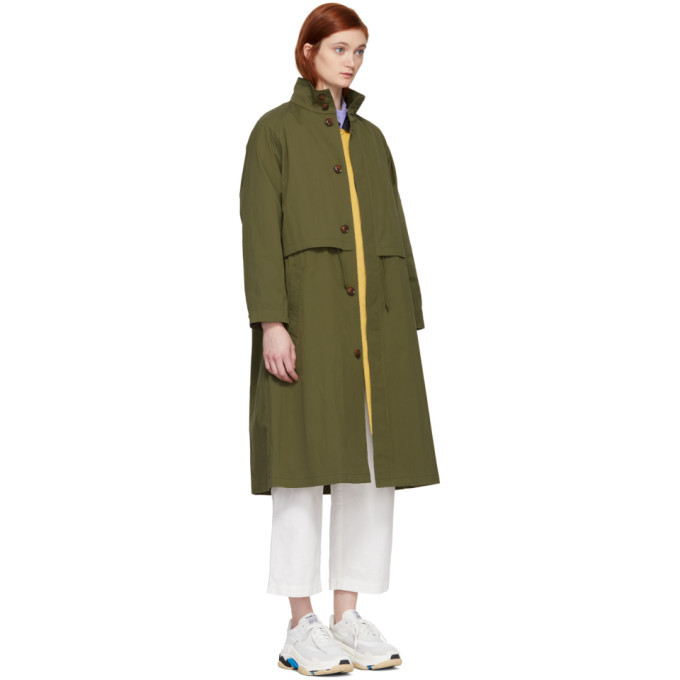 Chimala Green Raglan Coat Chimala
