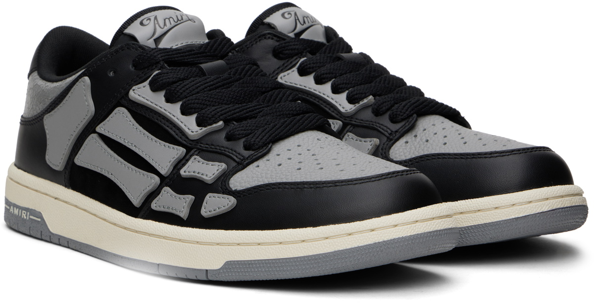 AMIRI Black & Gray Skel-Top Low Sneakers Amiri