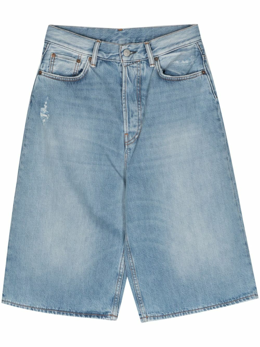 Acne Studios Blue Knee-Length Denim Shorts Acne Studios
