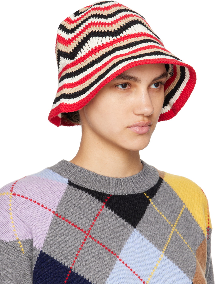 GANNI Multicolor Embroidered Bucket Hat GANNI