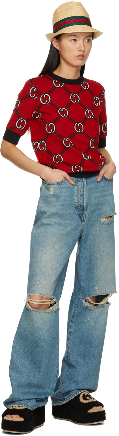 Gucci Red Interlocking 'G' Sweater Gucci
