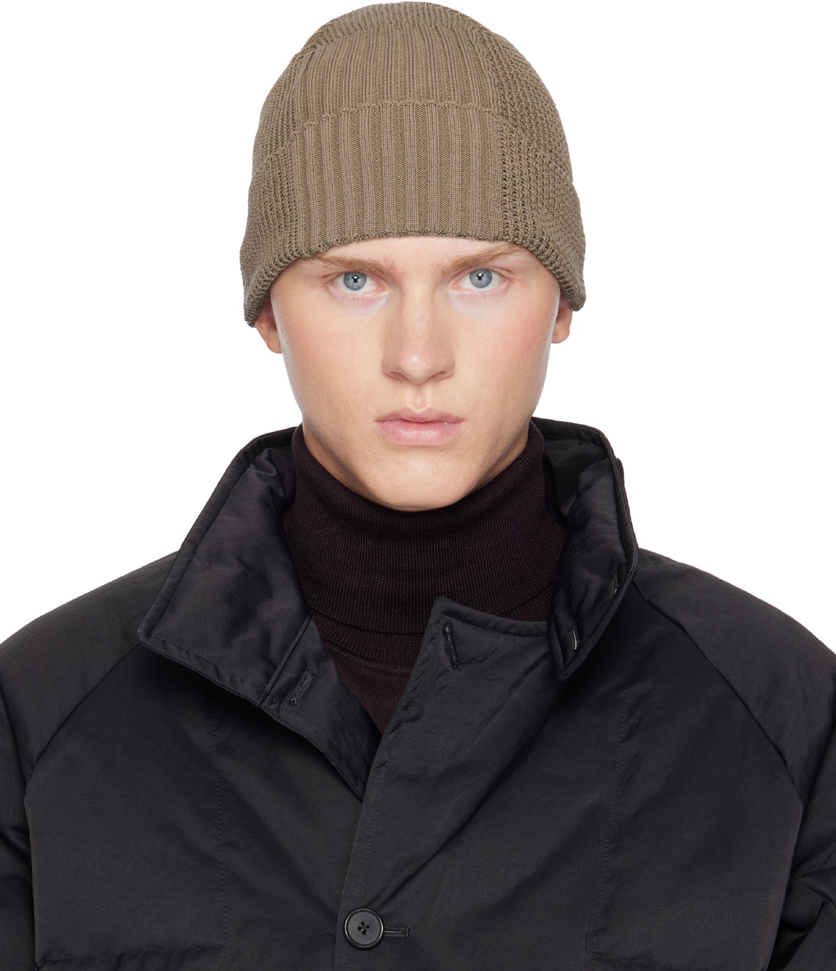 Paul Smith Taupe Whirl Mix Beanie Paul Smith