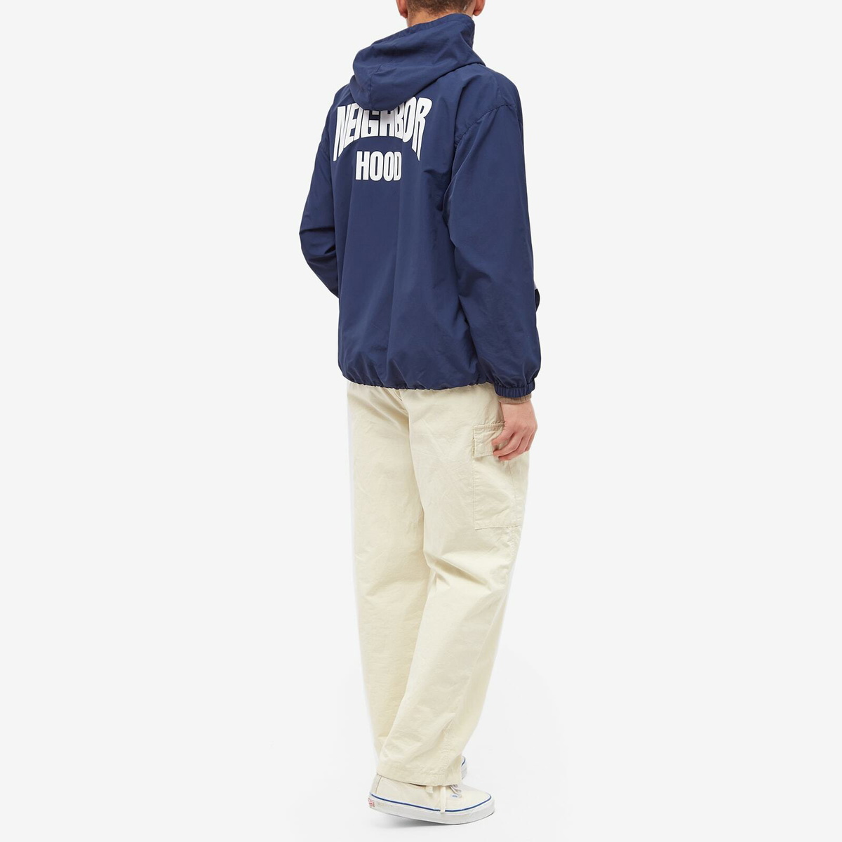 Neighborhood Men's Anorak Logo Jacket in Navy Neighborhood