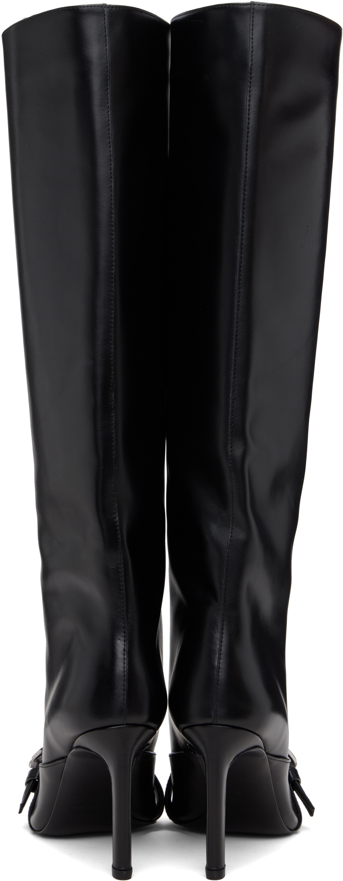Coperni Black Belt Tall Boots Coperni