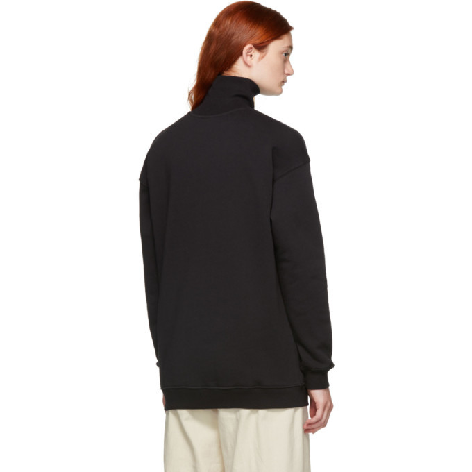 MSGM Black Mini Logo Turtleneck MSGM