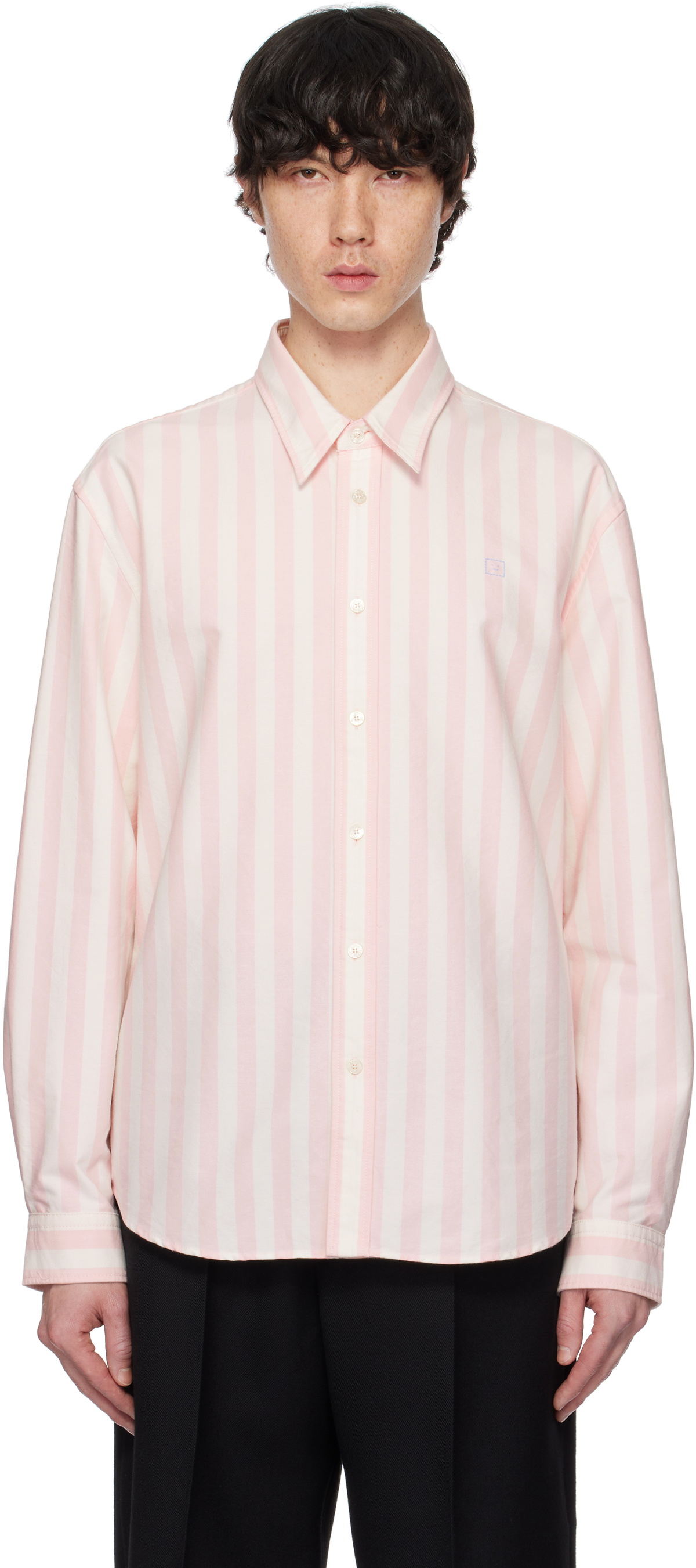 Acne Studios Off-White & Pink Button-Up Shirt Acne Studios