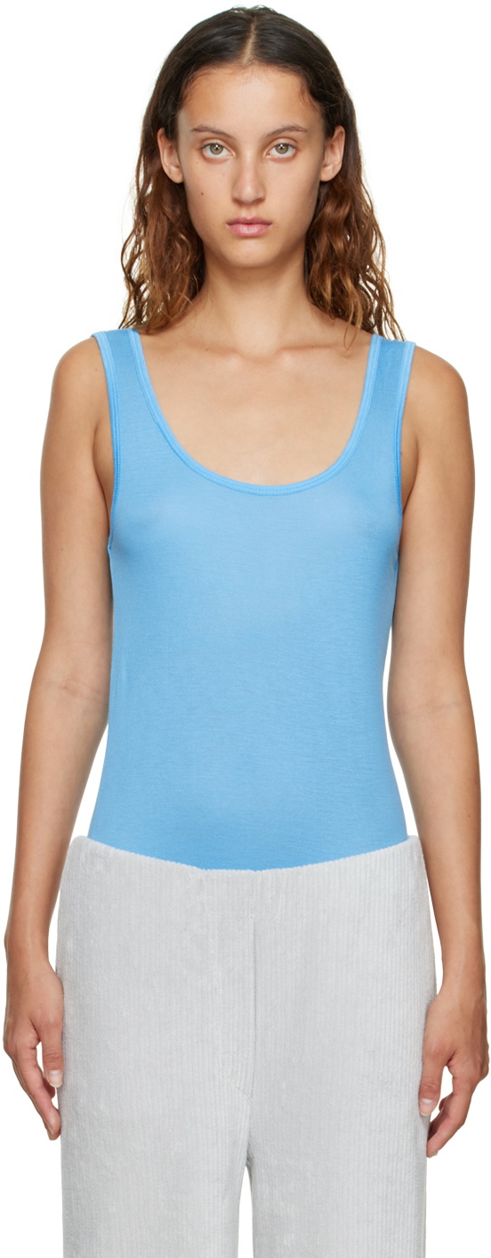 Baserange SSENSE Exclusive Blue Bamboo Tank Top Baserange