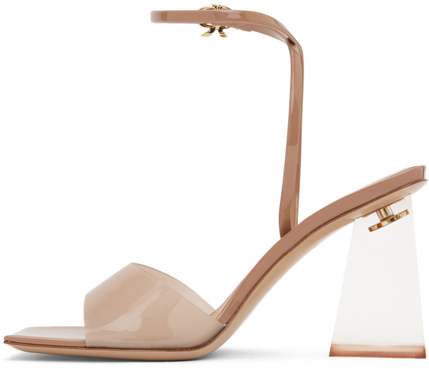 Gianvito Rossi Tan Cosmic Heeled Sandals Gianvito Rossi