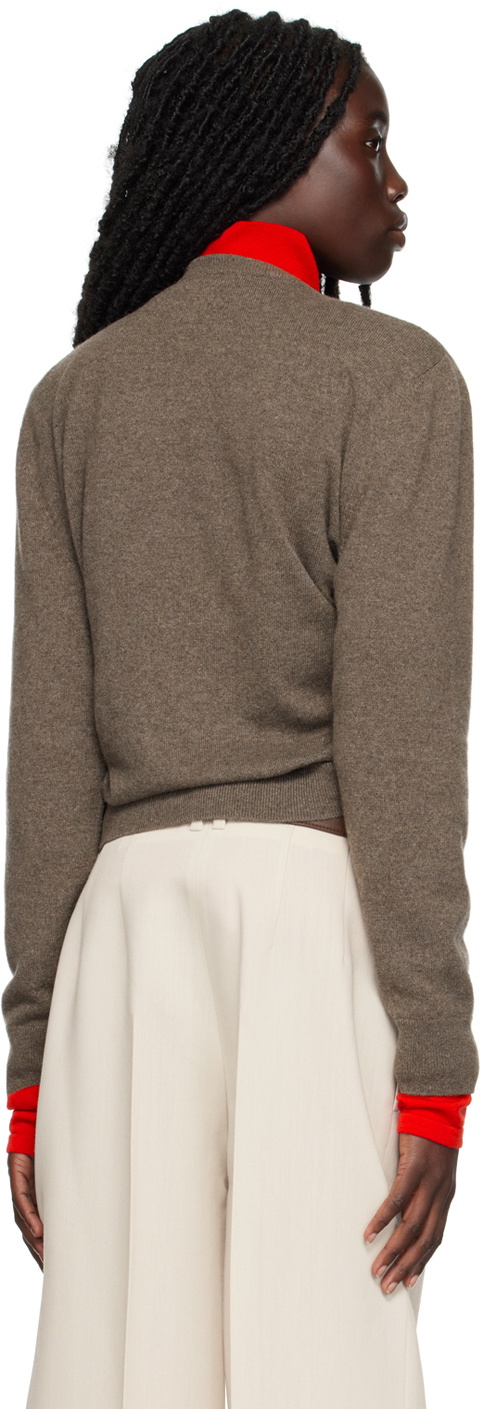 The Row Taupe Cashmere Laris Sweater The Row