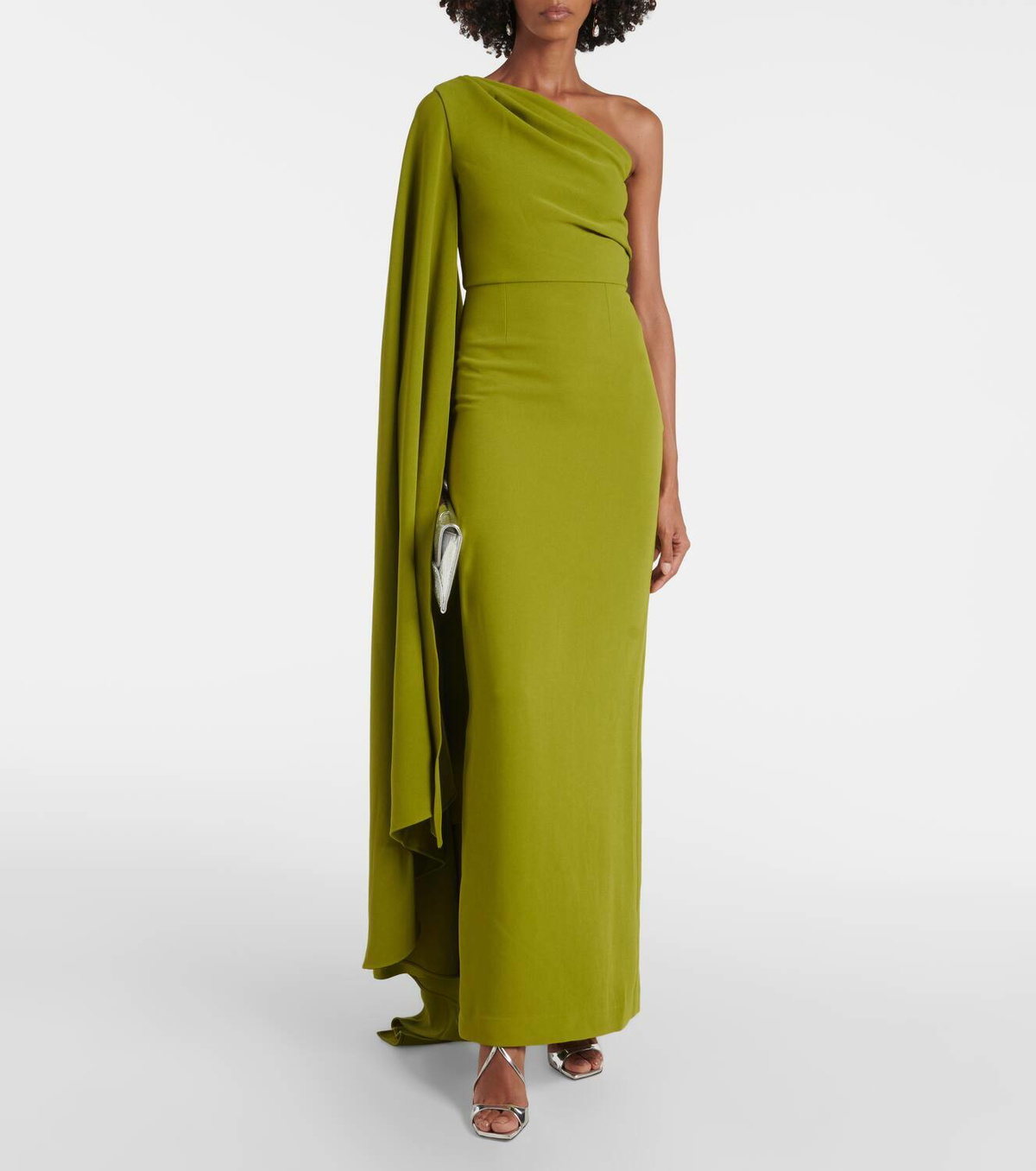 Solace London Daria one-shoulder gown Solace London