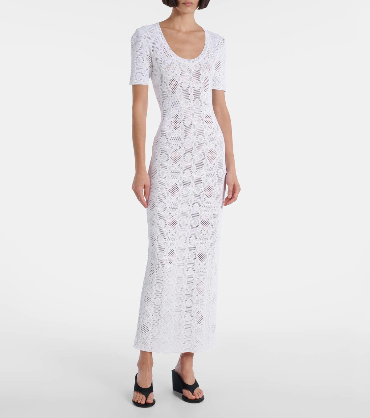 Alaïa Lace midi dress ALAÏA
