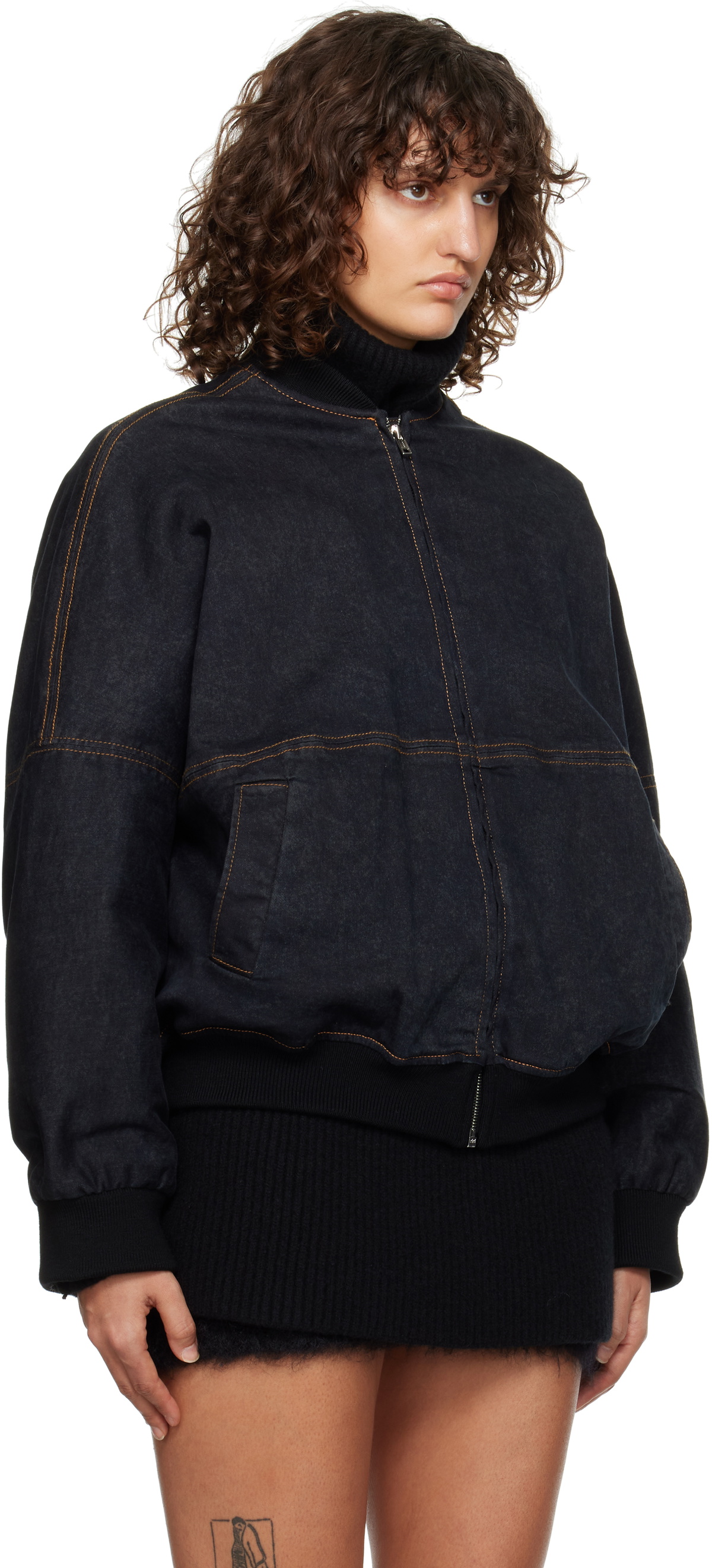 Marni Black Classic Bomber Jacket Marni