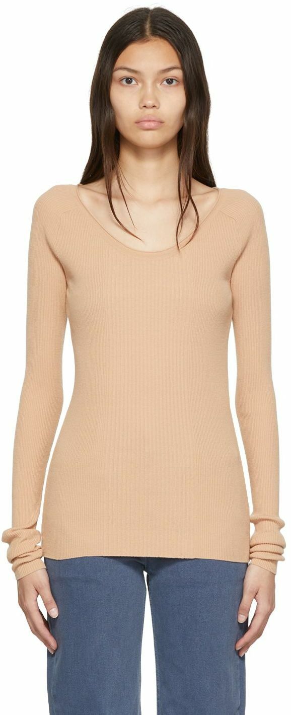 LOW CLASSIC Beige Rayon Sweater Low Classic