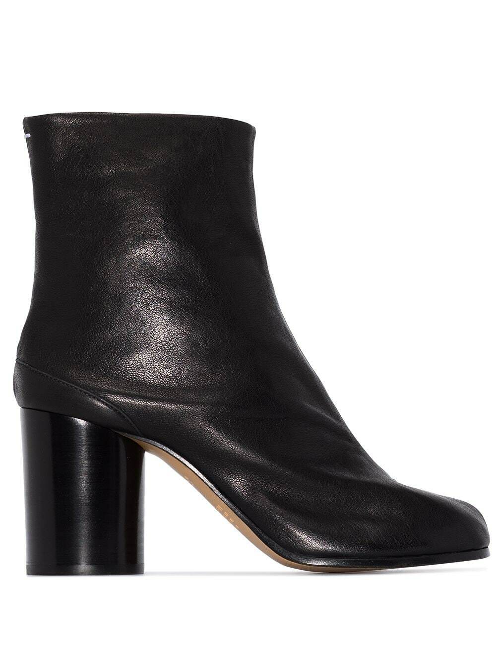 MAISON MARGIELA - Tabi Leather Heel Ankle Boots Maison Margiela