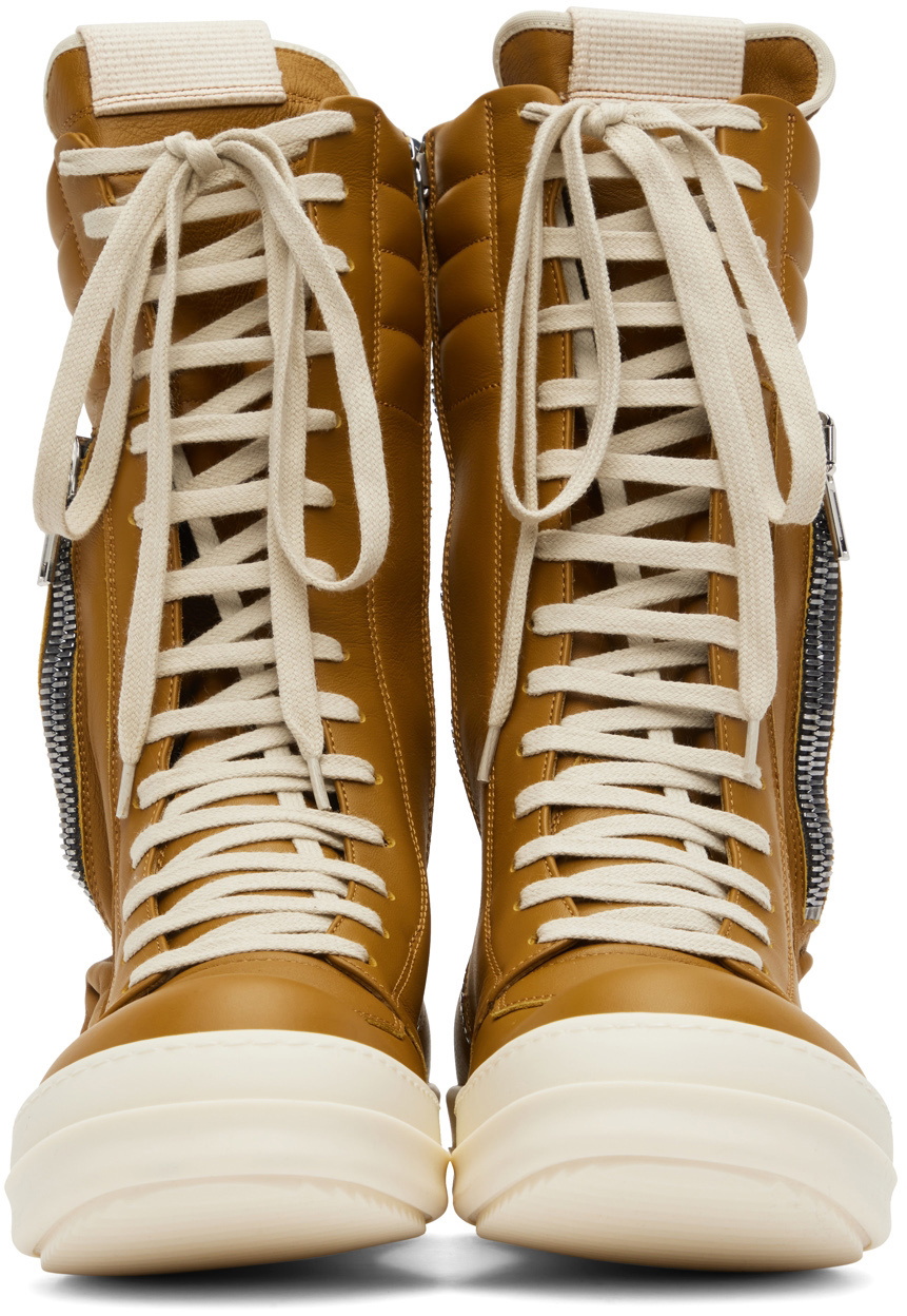Rick Owens Khaki Cargobasket Sneakers Rick Owens