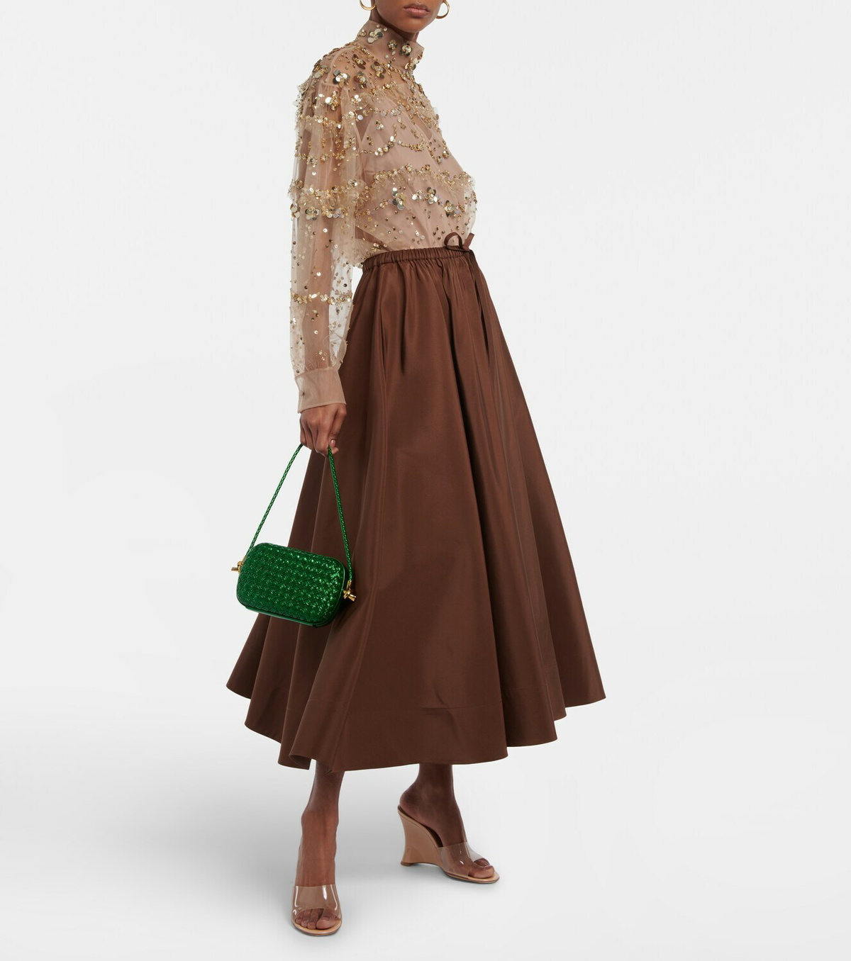 Gianvito Rossi - Vernice PVC wedge mules Gianvito Rossi