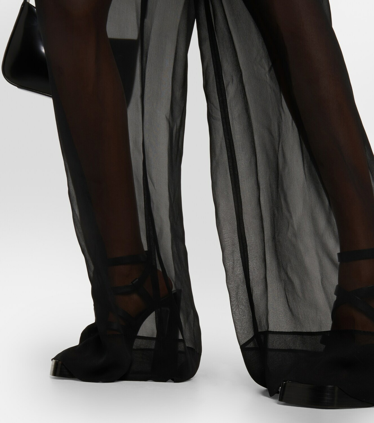 Saint Laurent - Sheer wide silk pants Saint Laurent