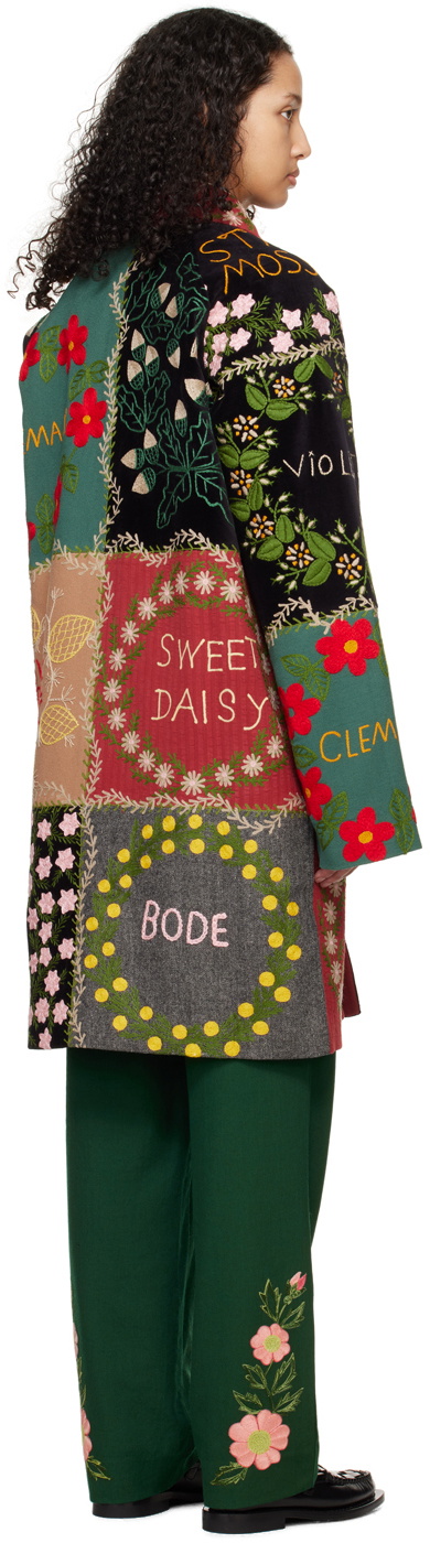 Bode Multicolor Floral Genus Quilt Coat Bode