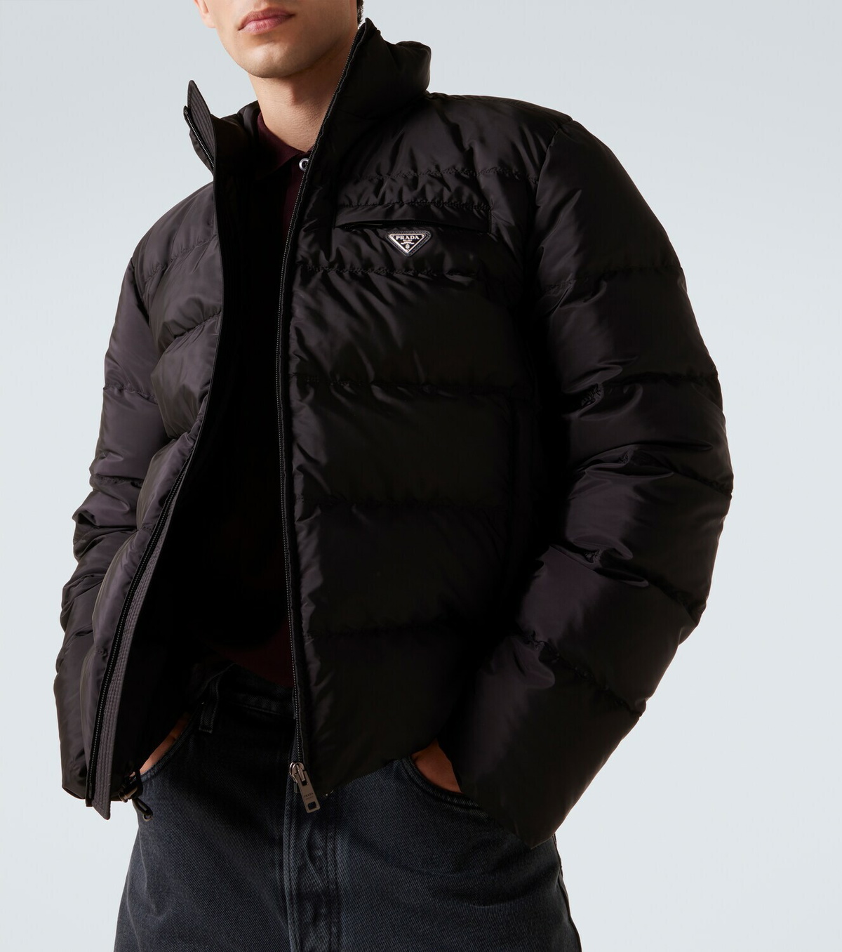 Prada Logo quilted down jacket Prada