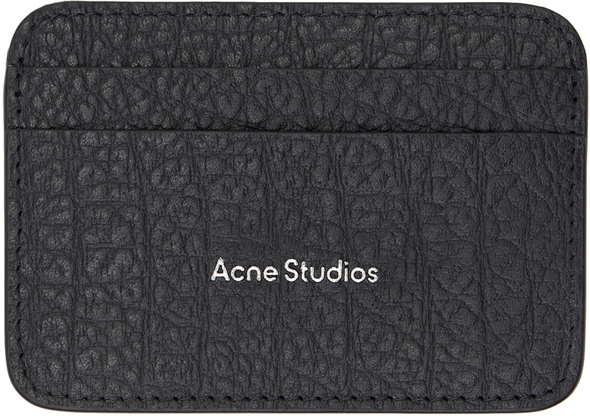 Acne Studios Black Leather Card Holder Acne Studios