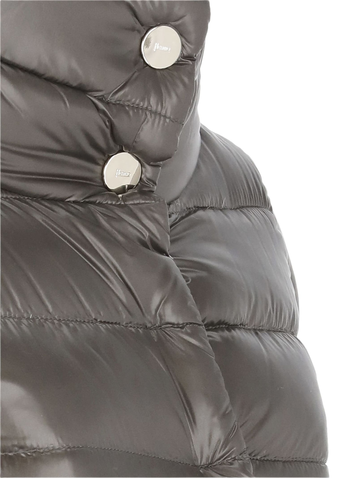 Herno Grey 200 G Ultralight Nylon Amilia Coat Herno