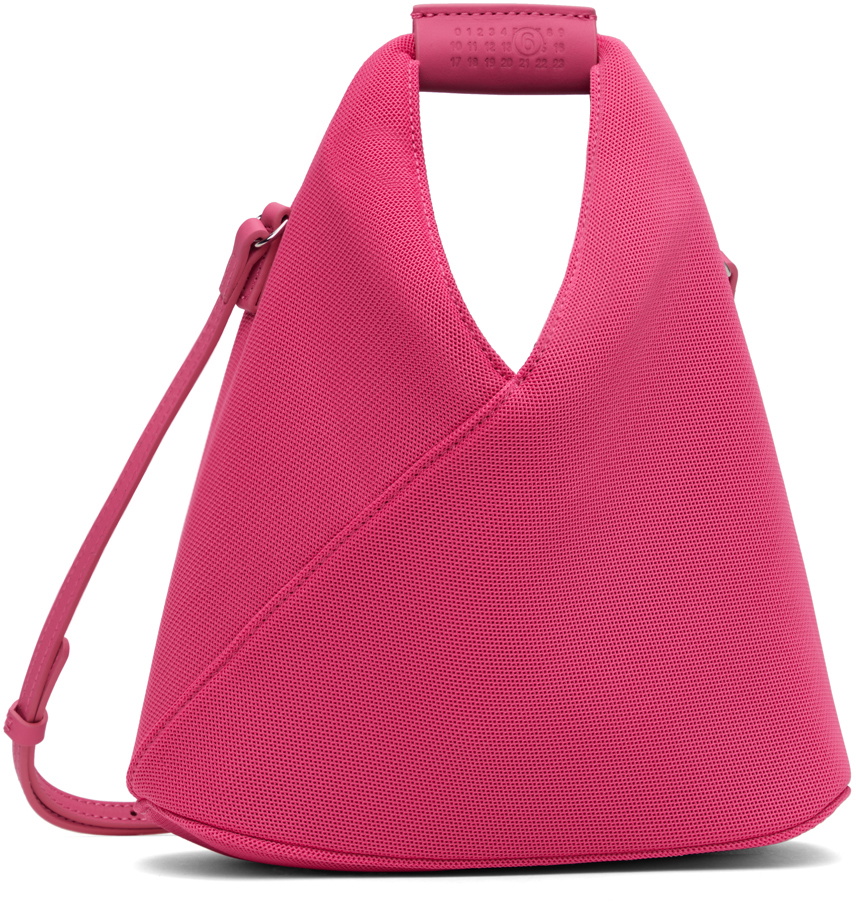 MM6 Maison Margiela Pink Mesh Crossbody Bag MM6 Maison Margiela