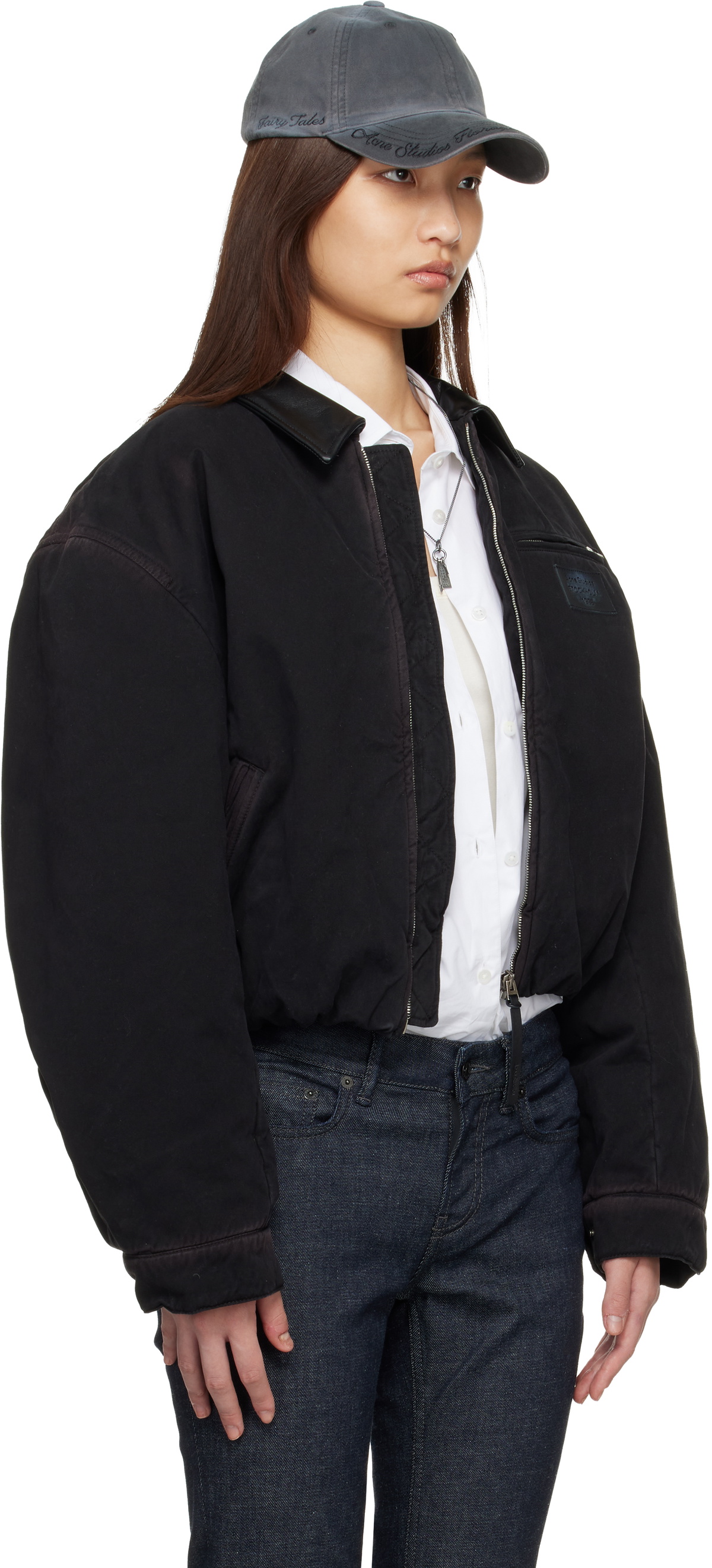 Acne Studios Brown Blouson Bomber Jacket Acne Studios