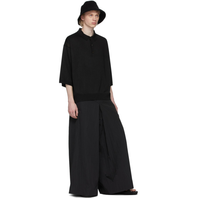 Fumito Ganryu Black Hakama Relaxed Trousers Fumito Ganryu