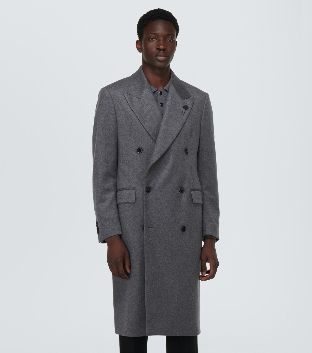 Lardini Double-breasted cashmere coat Lardini