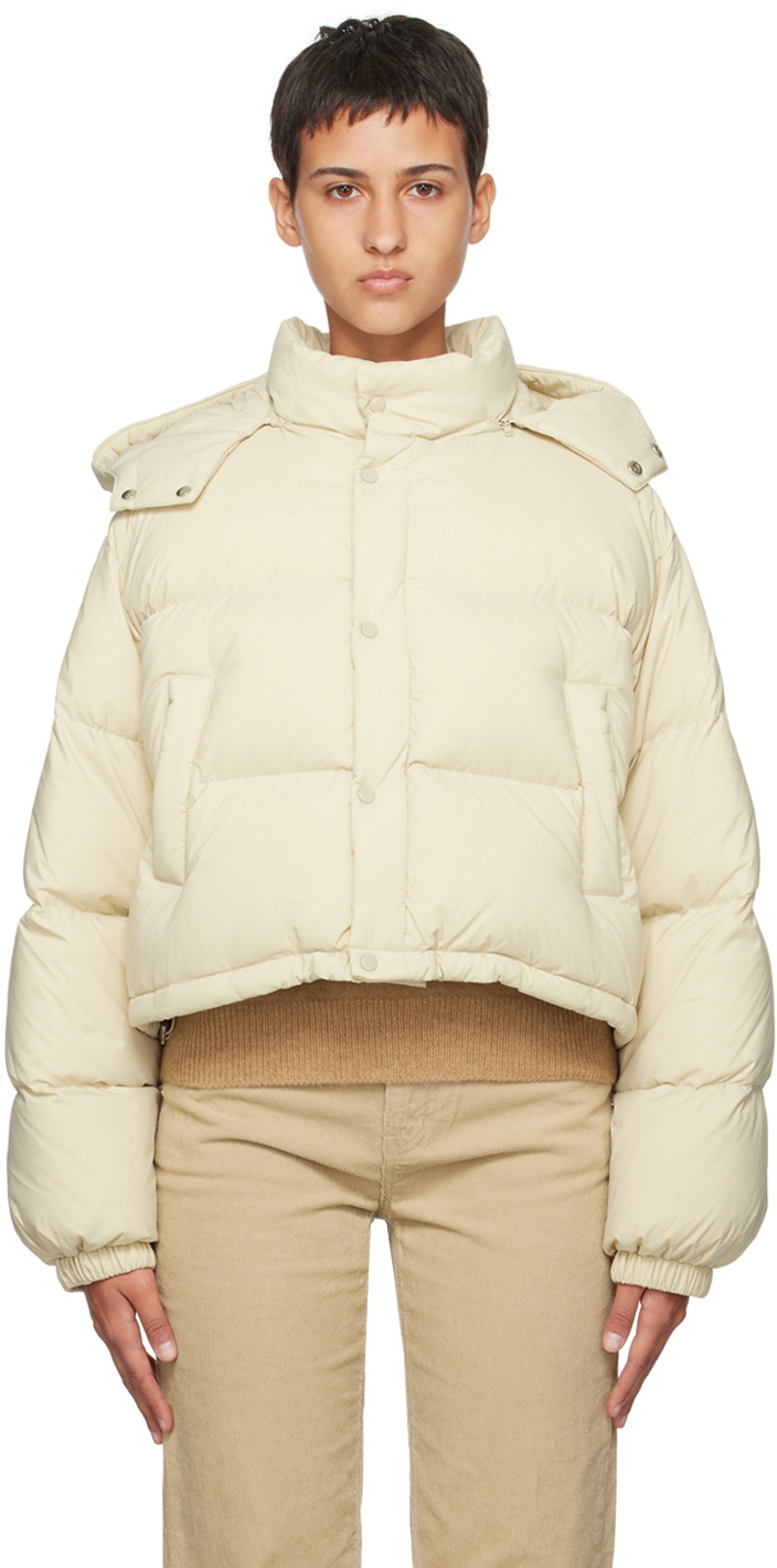 Dunst Off-White Cropped Down Jacket