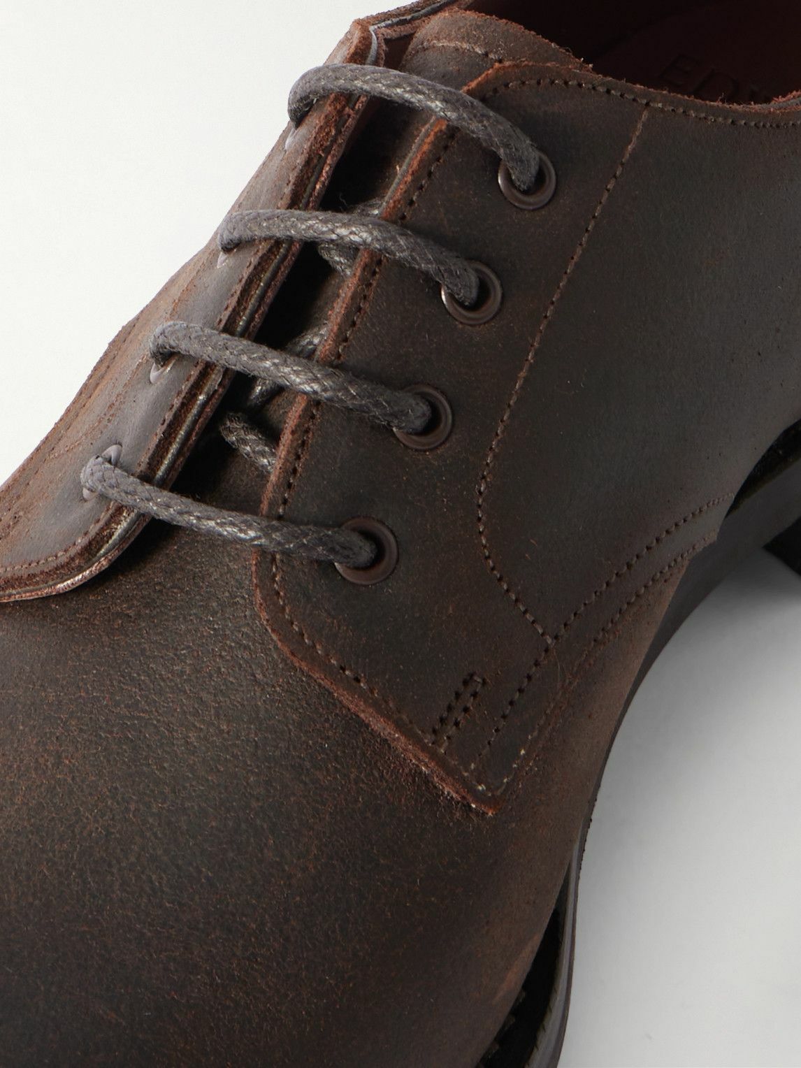 Edward Green - Leith Suede Derby Shoes - Brown Edward Green