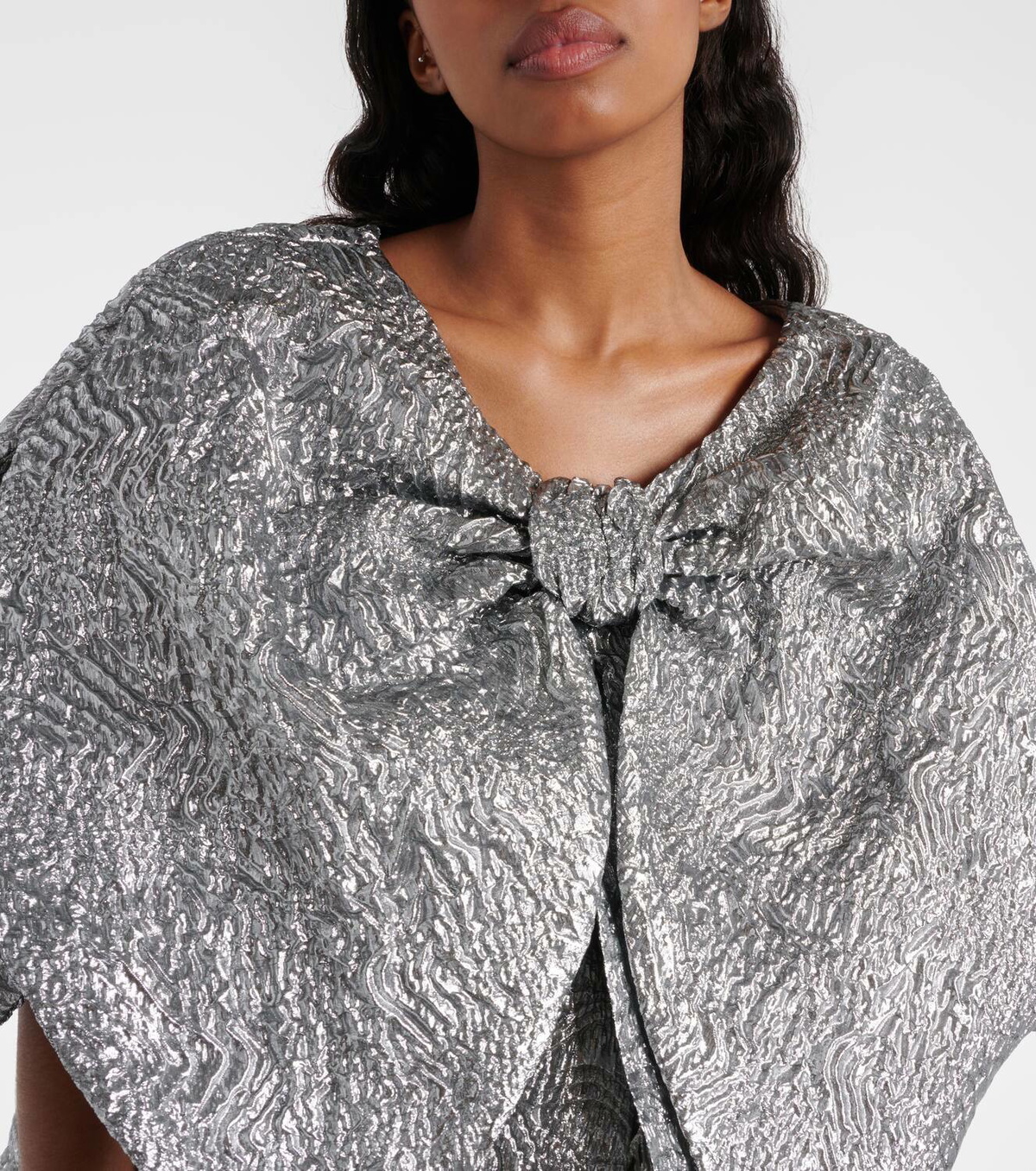 Simone Rocha Bow-detail cloqué minidress Simone Rocha