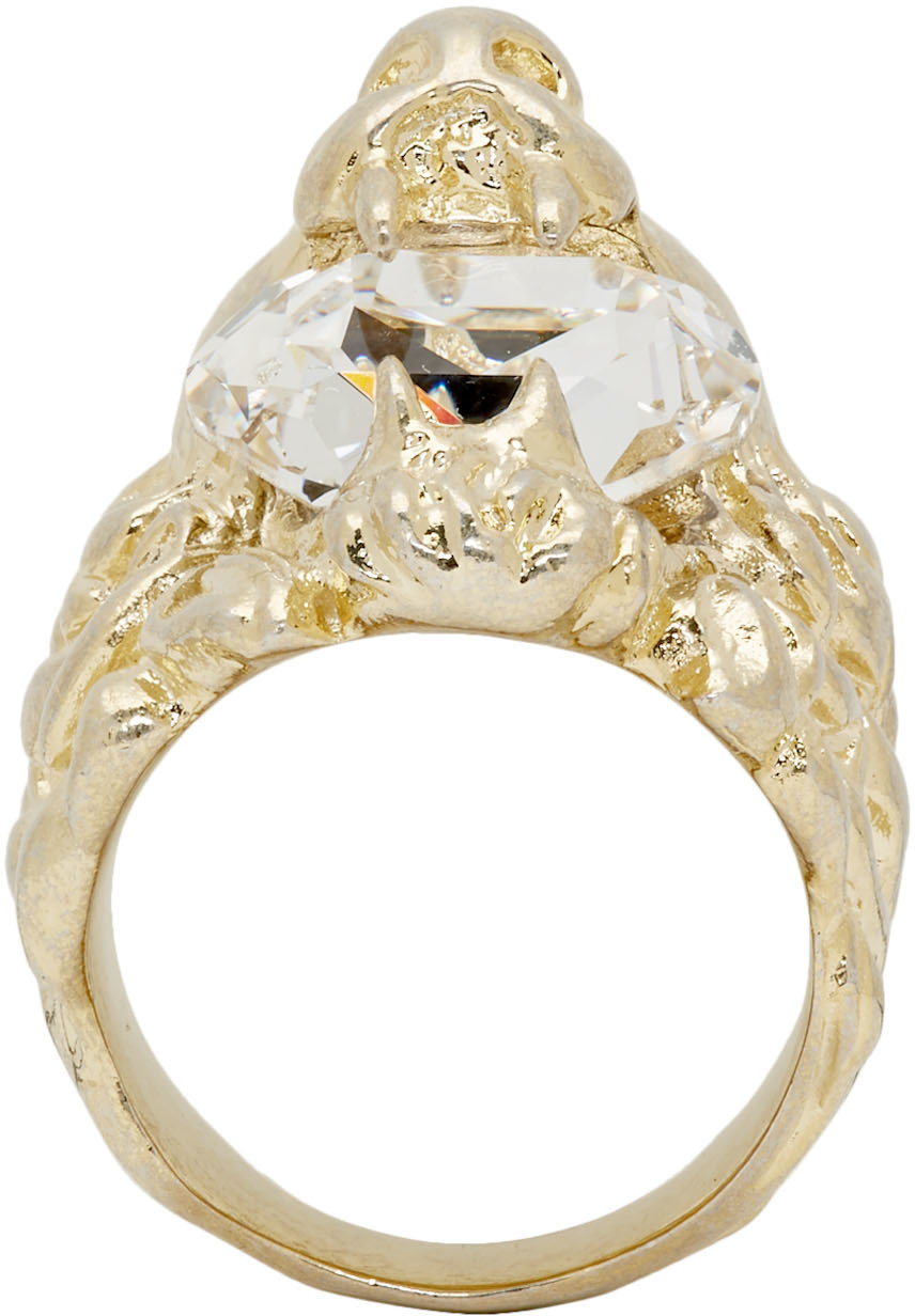 Gucci Gold Lion Head Ring Gucci