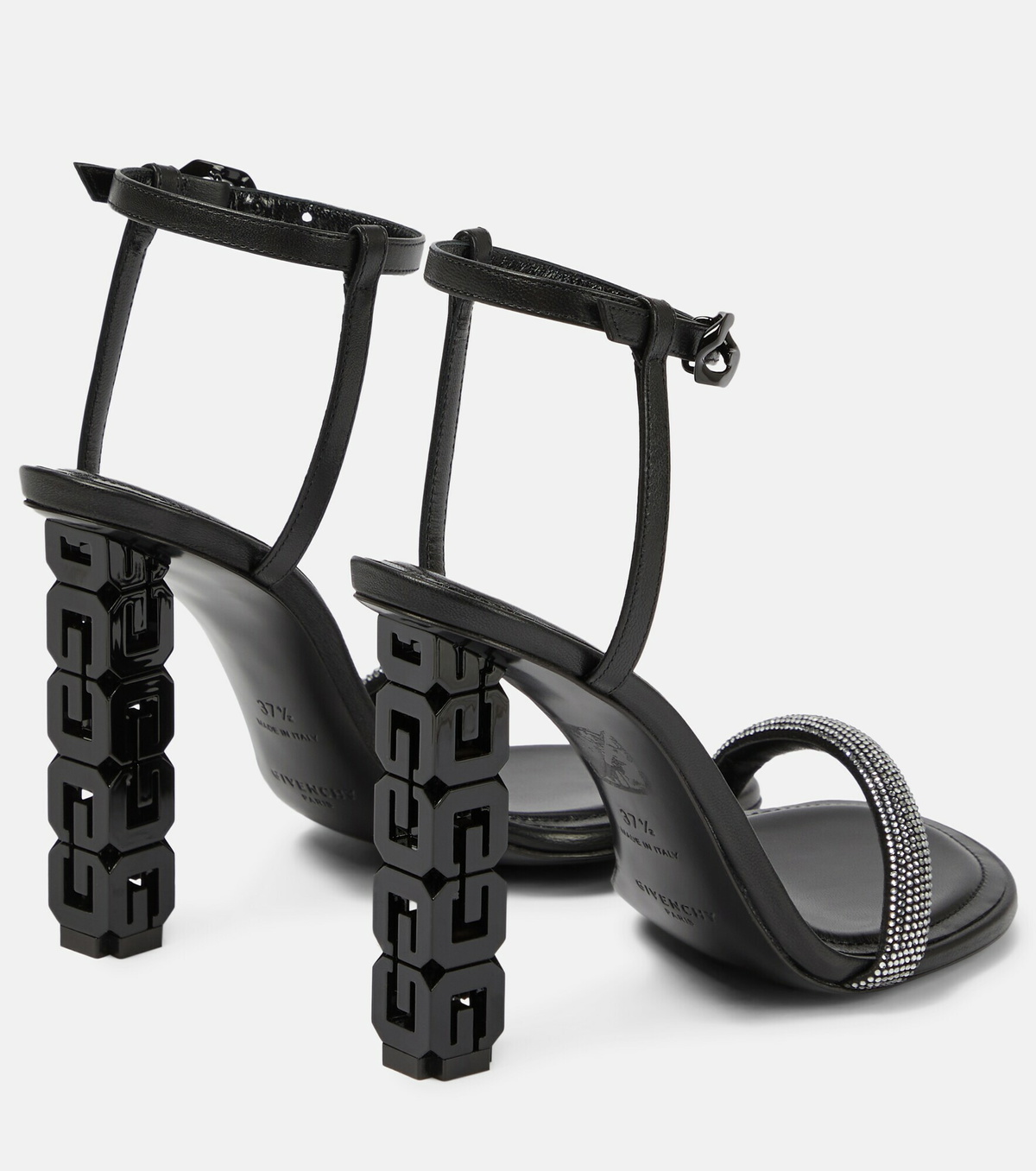 Givenchy - G Cube embellished leather sandals Givenchy