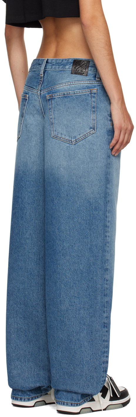 Off-White Blue Extra Baggy Jeans Off-White