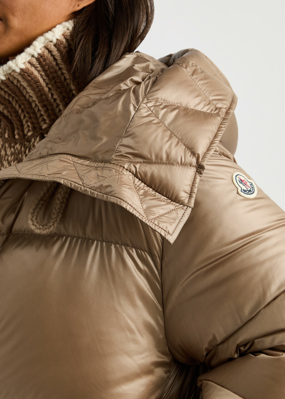 Moncler Borey Quilted Shell Jacket Cream Moncler