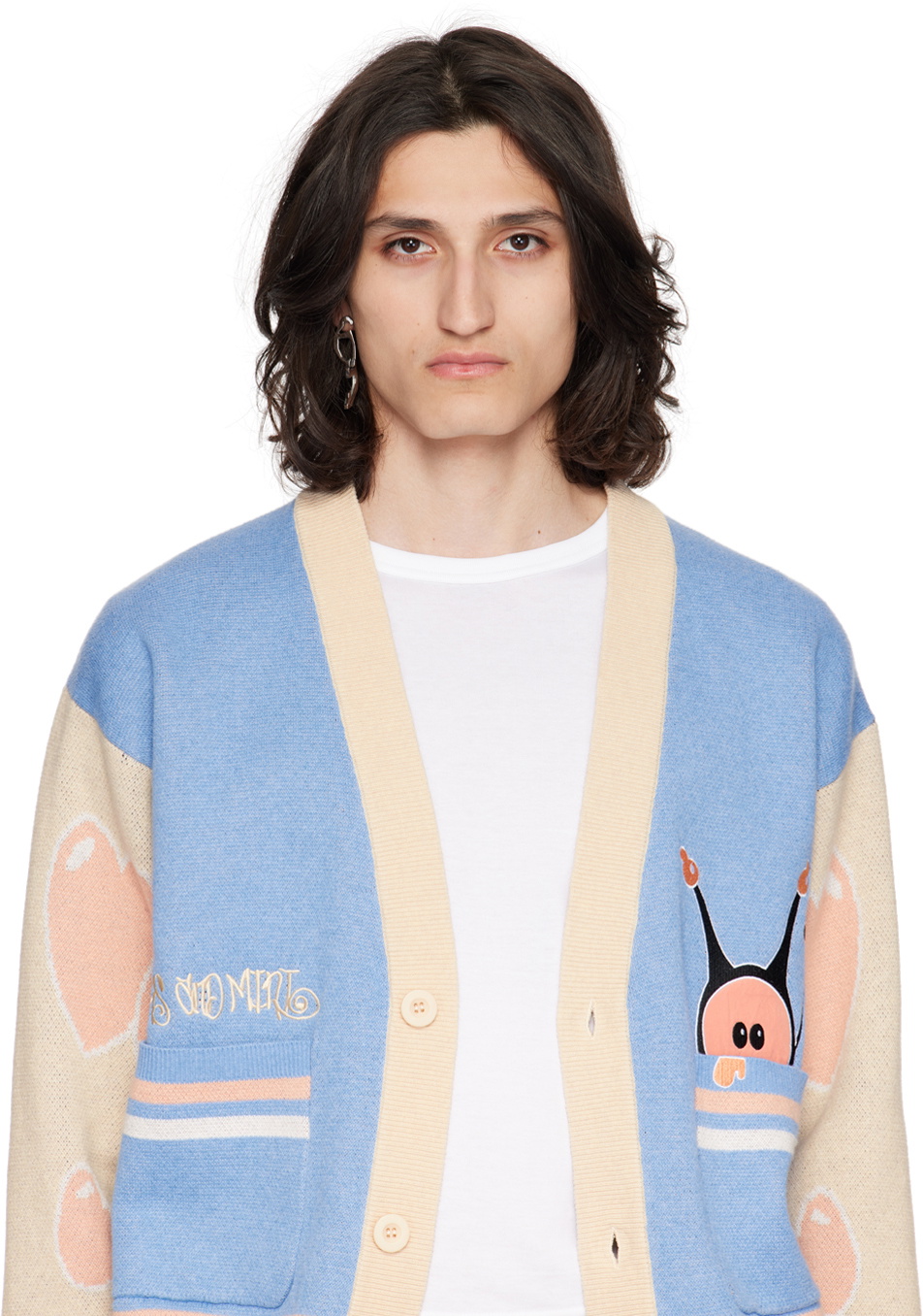 Perks and Mini Silver 69 Single Earring Perks and Mini