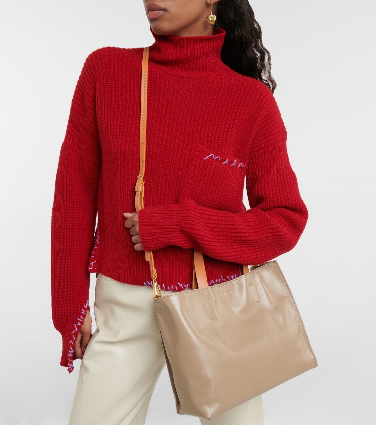 Marni - Museo Small leather tote Marni