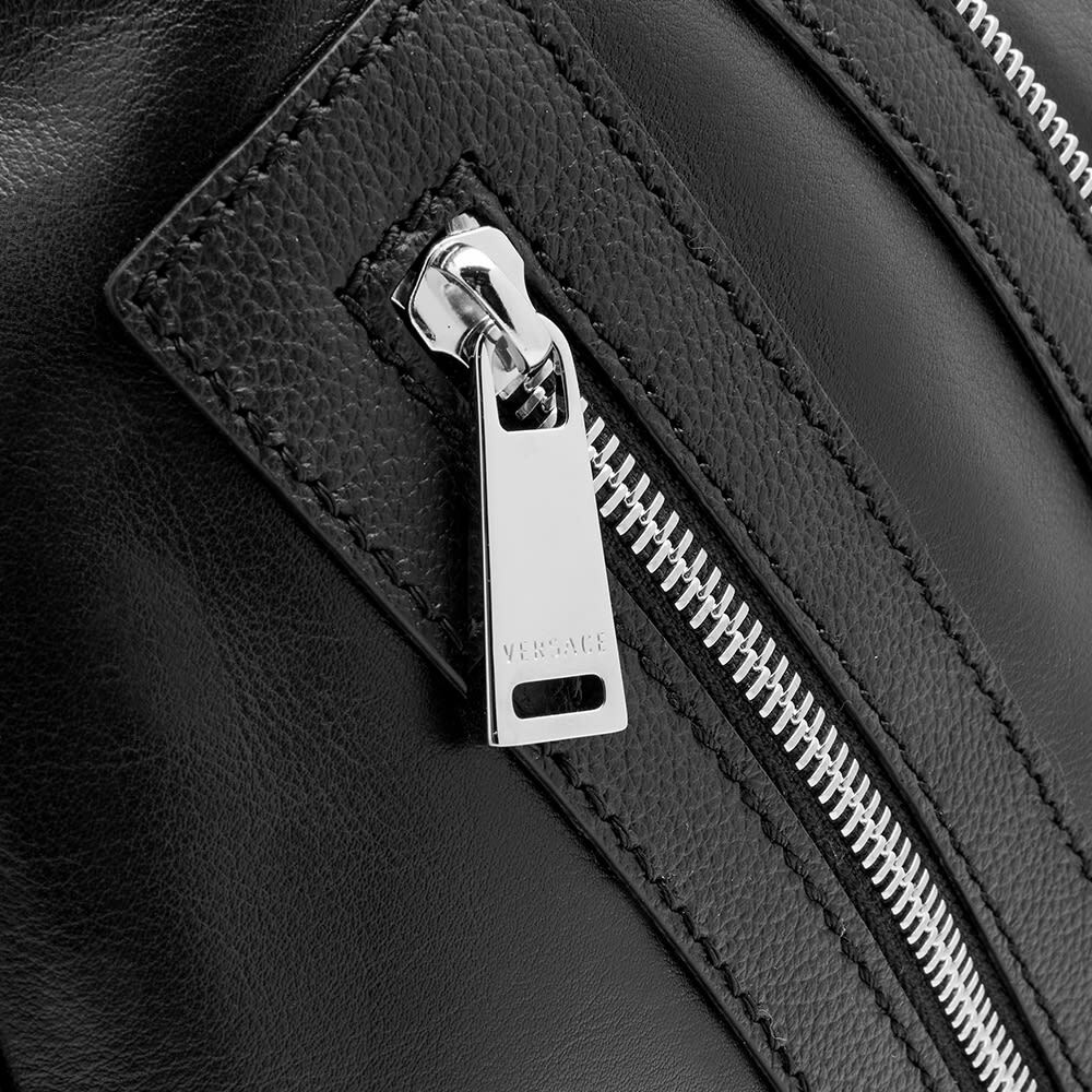 Versace Women's Zip Shoulder Bag in Black Versace