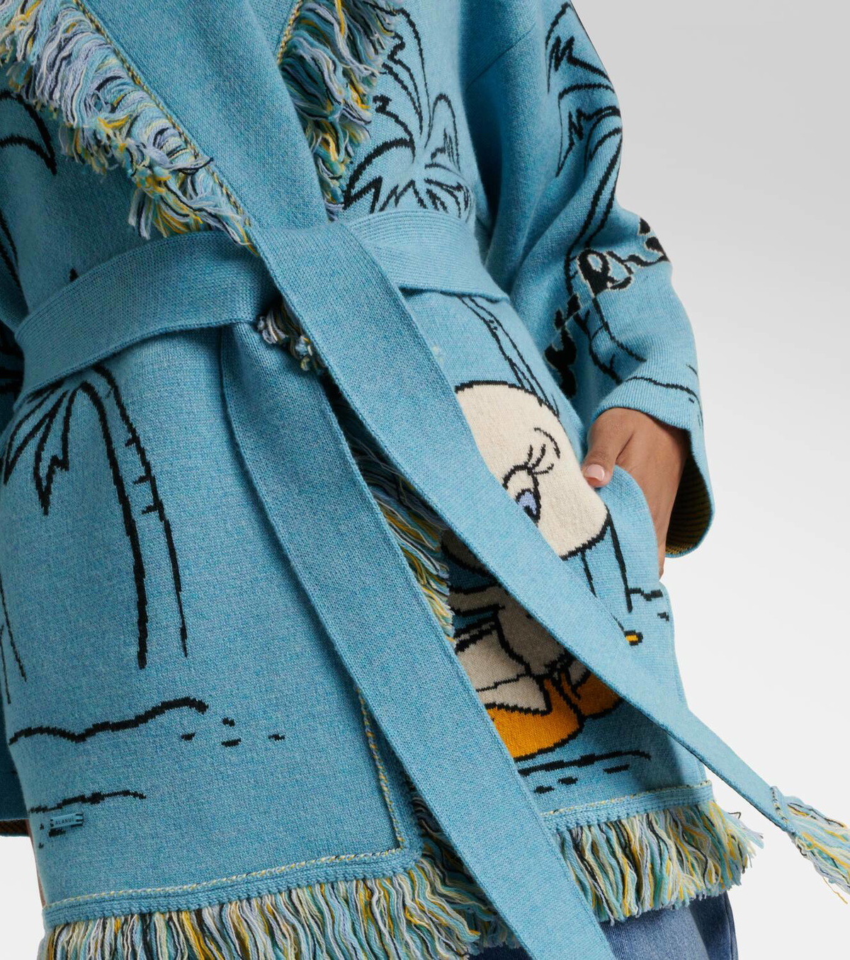 Alanui Perfect Waves virgin wool cardigan Alanui